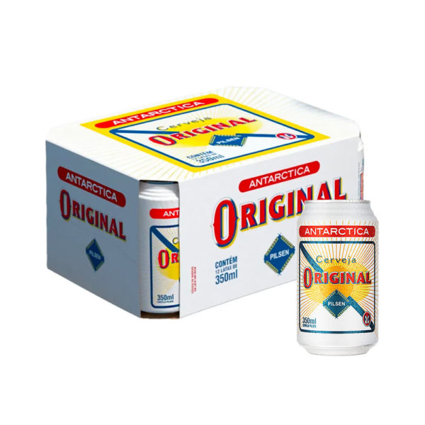 Cerveja Antarctica Original 350 ml Lata Caixa (12 unidades) – Express ...